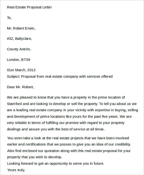 38 Proposal Letter Templates Word PDF Free Premium Templates