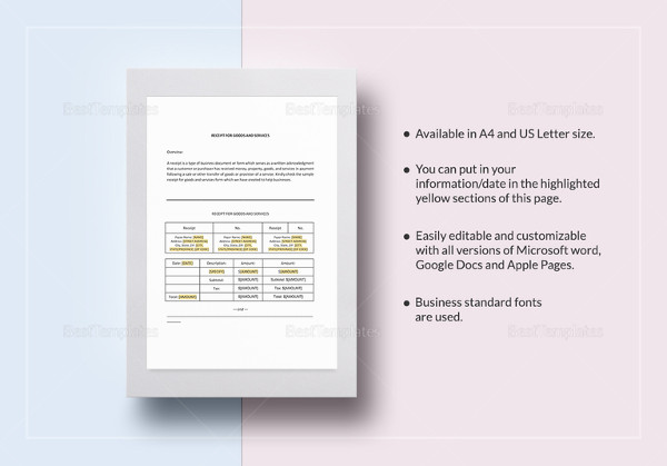 17+ Transport Receipt Templates - Free Word, PDF Format Download