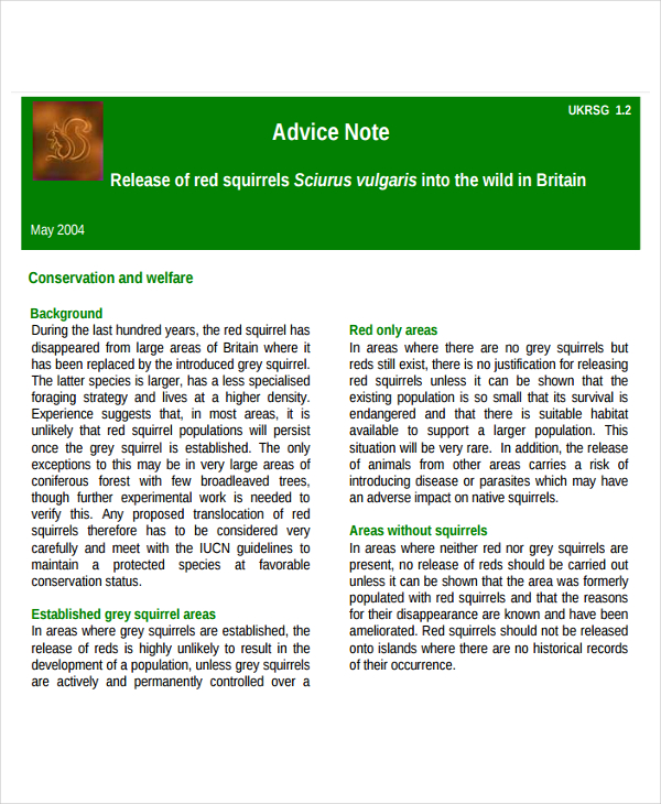 Advice Note Templates - 7+ Free Word, PDF Format Download