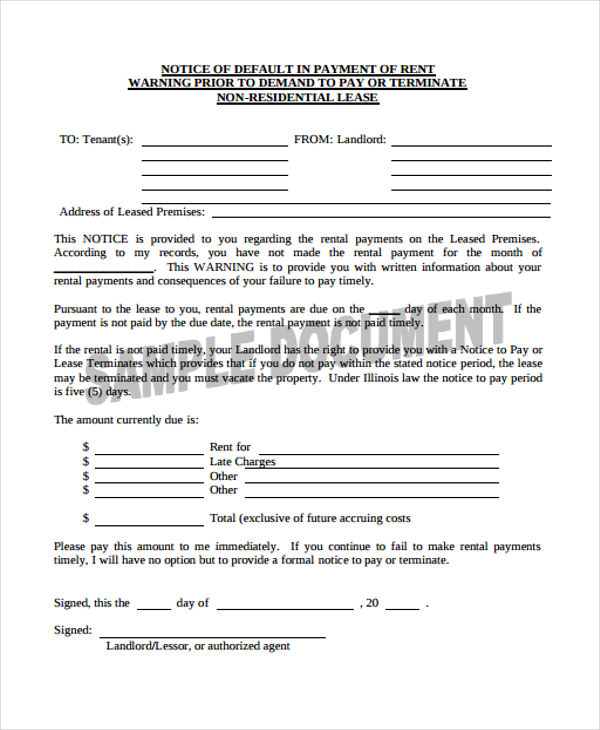 9 Demand Notice Templates - Free Sample, Example Format Download