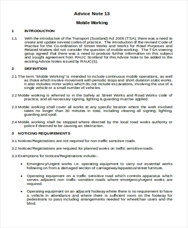 Advice Note Templates - 7+ Free Word, PDF Format Download