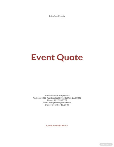 19+ Event Quotation Templates - Free Sample, Example Format Download