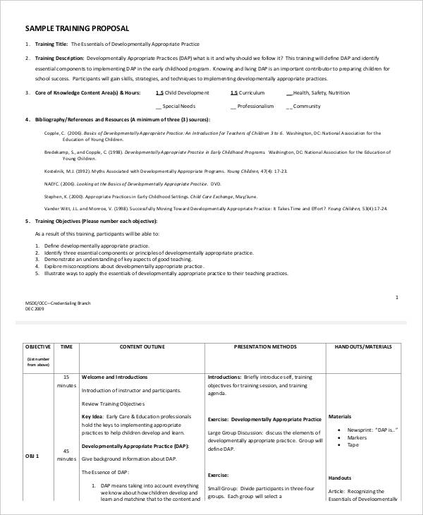 4 Training Business Proposal Templates