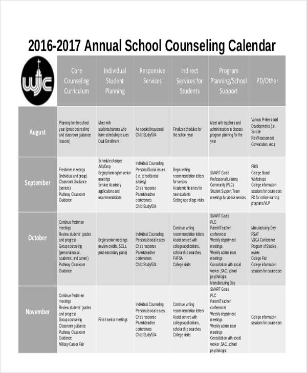 23+ School Calendar Templates - Word, PDF, Google Docs