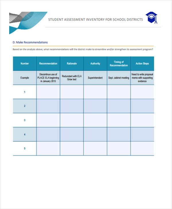 7+ School Inventory Templates - Sample, Example