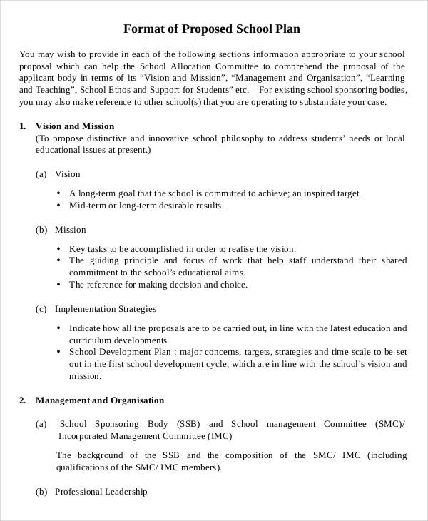 School Proposal Template 32 Free PDF Format Download