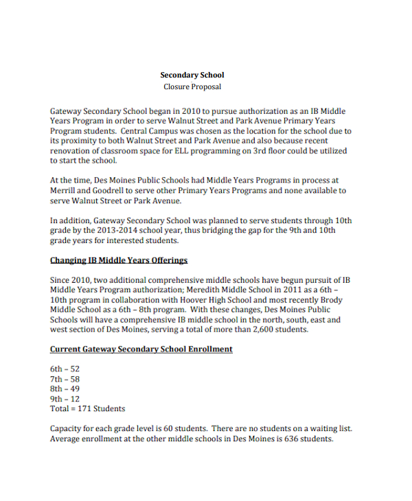 School Proposal Template - 32+ Free PDF Format Download