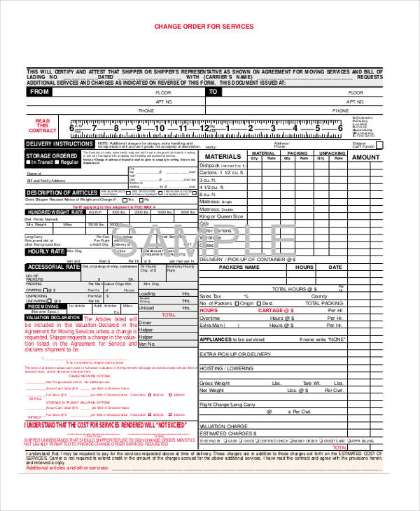 7+ Service Order Templates - Word, PDF