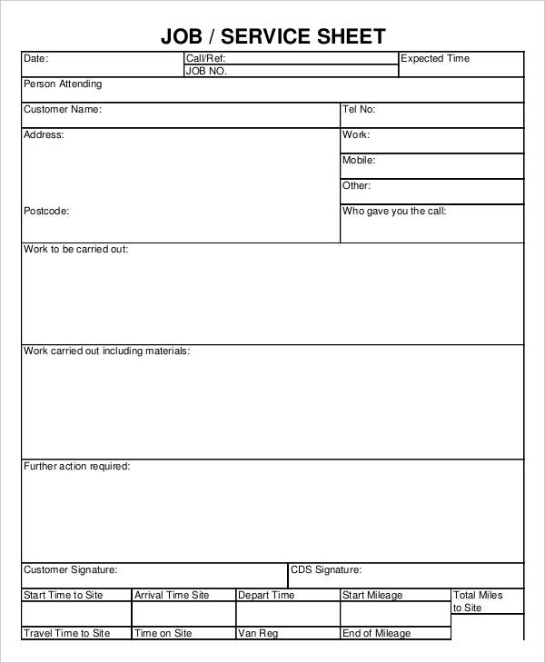 28 Sheet Templates In Word