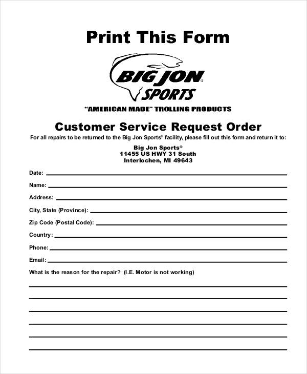 7+ Service Order Templates - Word, PDF