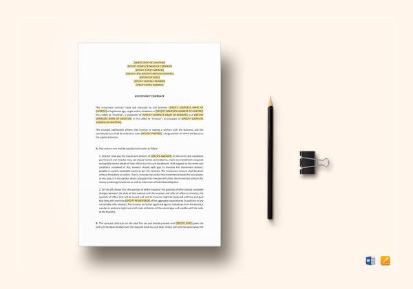 43+ Basic Contract Templates - Google Docs, Word, Apple Pages