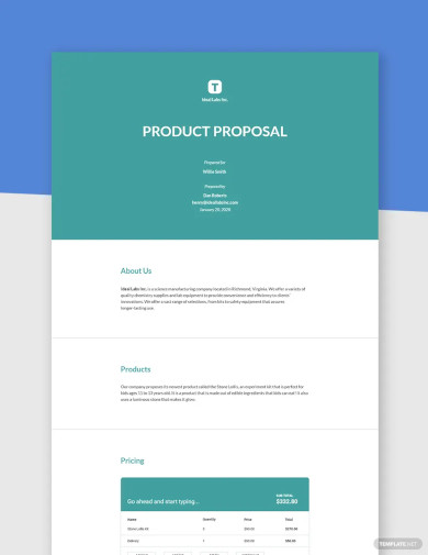 30+ Product Proposal Templates - Free Word, PDF Documents