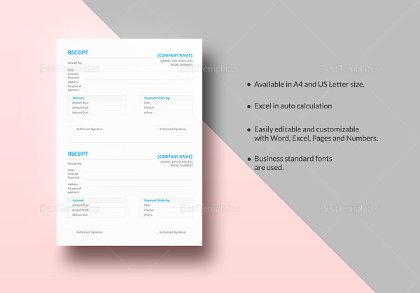 15+ Salary Receipt Templates - Free Sample, Example Format Download