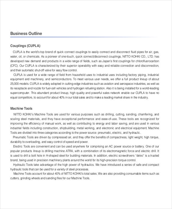 29+ Outline Templates in PDF