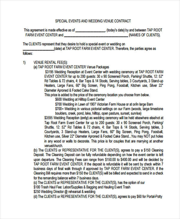 18+ Event Contract Templates in MS Word | Pages | Google Docs | PDF