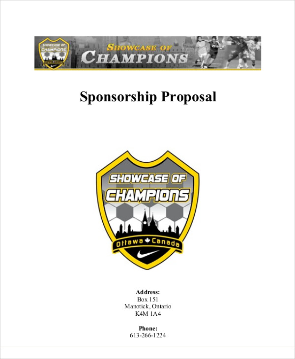 14+ Sports Sponsorship Proposal Templates - Word, PDF, Google Docs ...