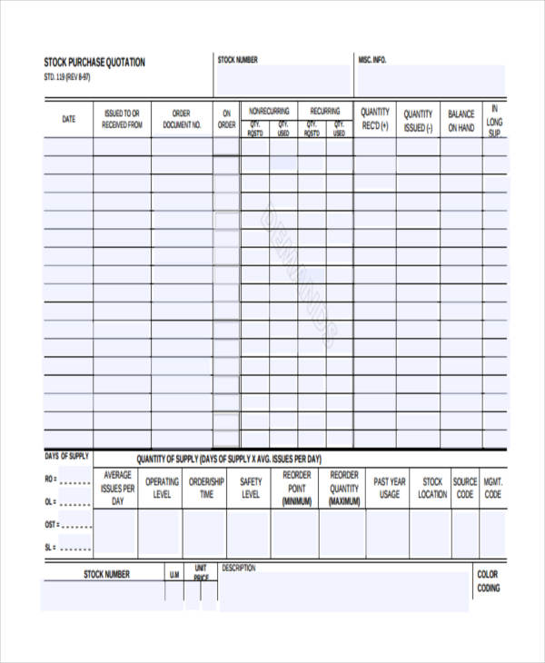 11+ Purchase Quotation Templates - Samples, Examples Format Download
