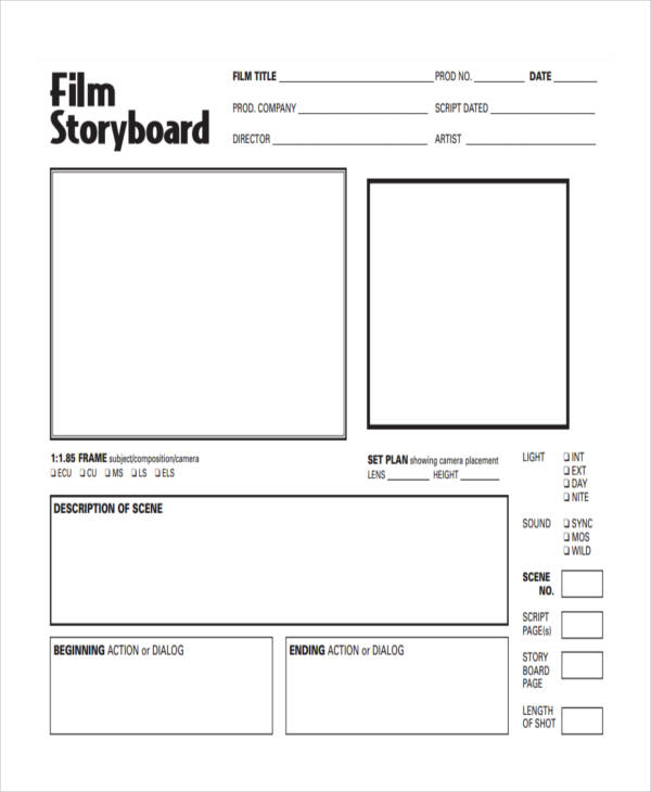 18+ Storyboard Templates