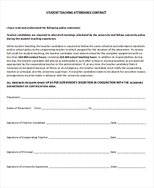 24+ Student Contract Templates - Word, PDF