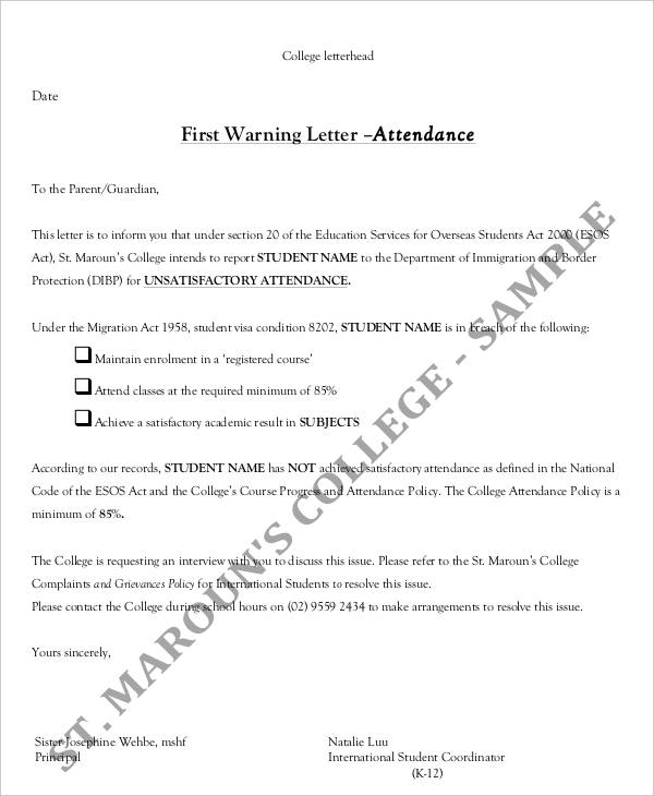 30+ Warning Letter Templates