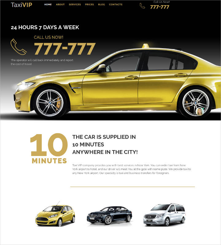 16+ Taxi Website Templates - Online, City, Service