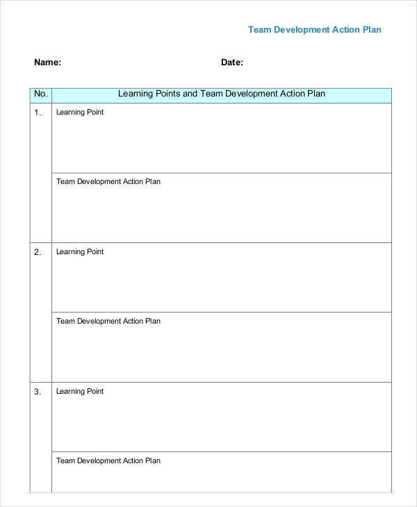 13 Team Action Plan Templates Free PDF Word Format Download