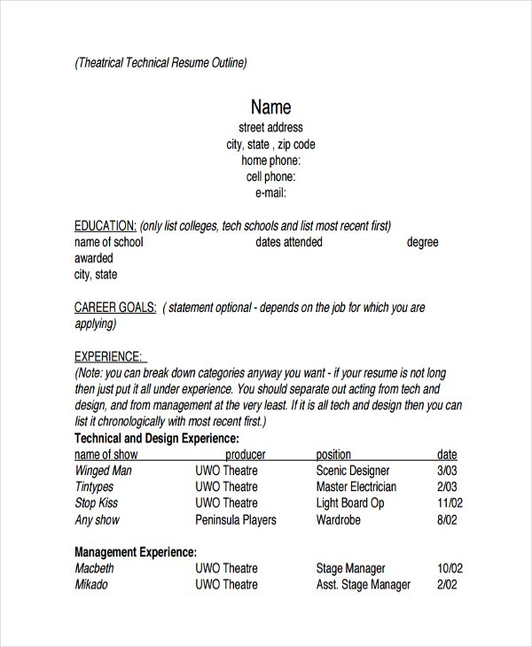 37+ Best Outline Examples in MS Word | Google Docs | Apple Pages | PDF