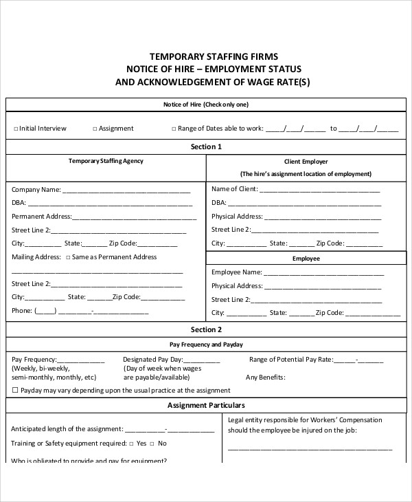 Staff Notice Templates - 6 Free Word, PDF Format Download