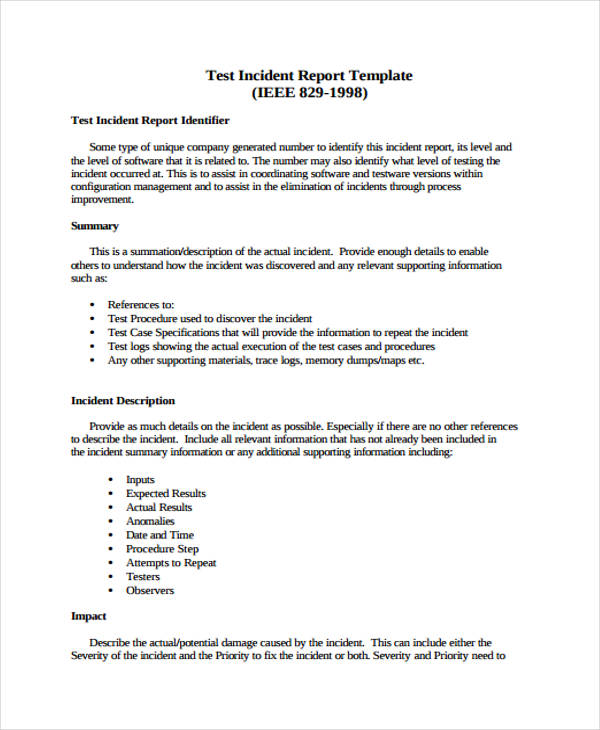 23+ Test Report Templates - Free Word, PDF Format Download