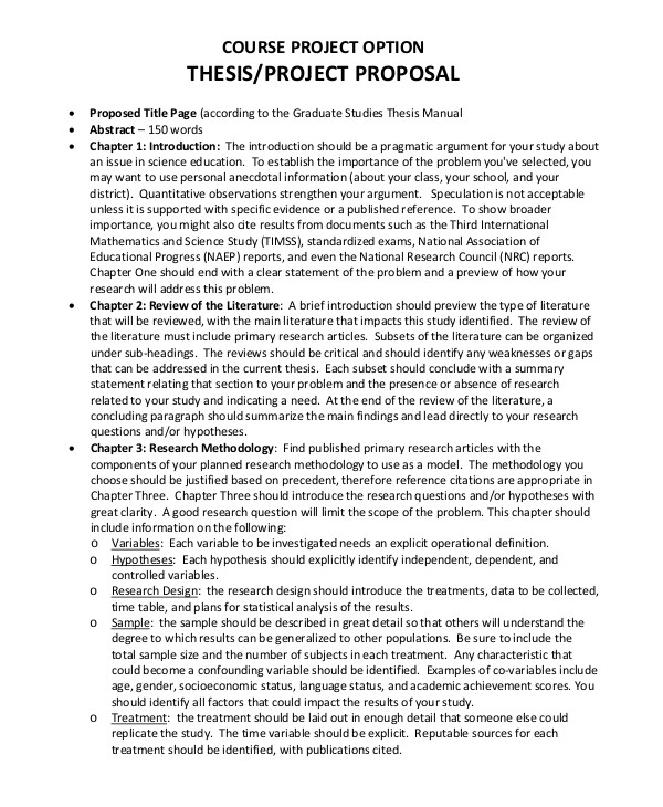 10+ Thesis Proposal Templates - Free Samples, Examples Format Download
