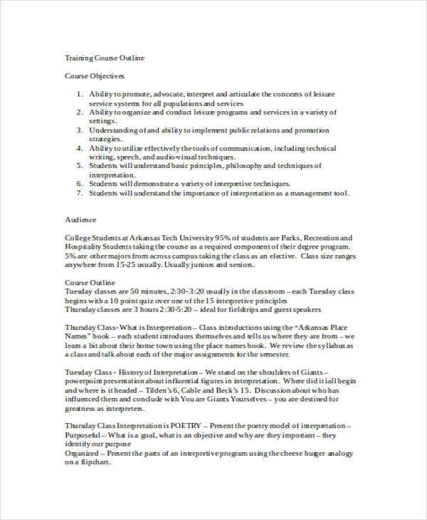 44+ Outline Templates in Word