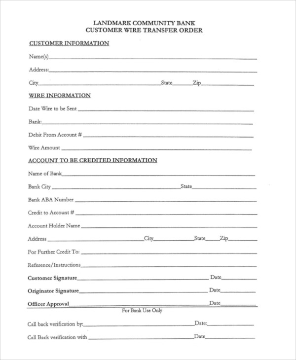 9 Transfer Order Templates - Free Sample, Example, Format Download