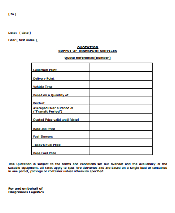 12+ Company Quotation Templates - Sample, Example Format Download