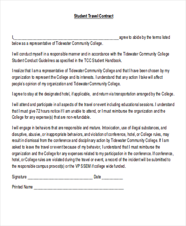 24+ Student Contract Templates - Word, PDF