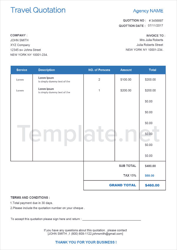 37+ Best Quotation Templates - AI, Google Docs, Apple Pages, Word ...