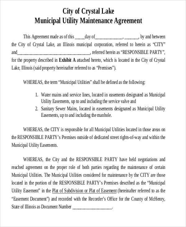 Maintenance Agreement Templates - 13+ Free Word, PDF Format Download