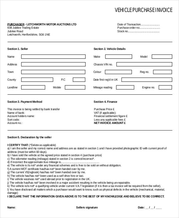 10+ Purchase Invoice Templates - Free Sample, Example Format Download