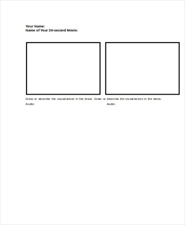 22+ Storyboard Templates in Word