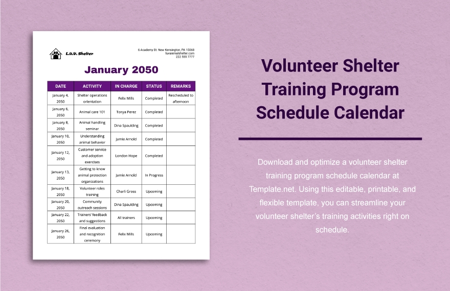 26+ Training Calendar Templates - Sample, Example Format Download