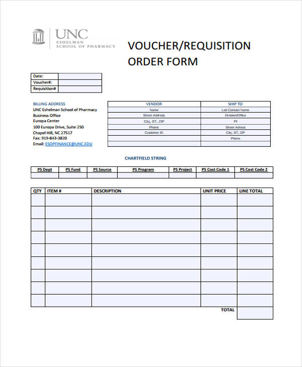 21 Free Order Templates