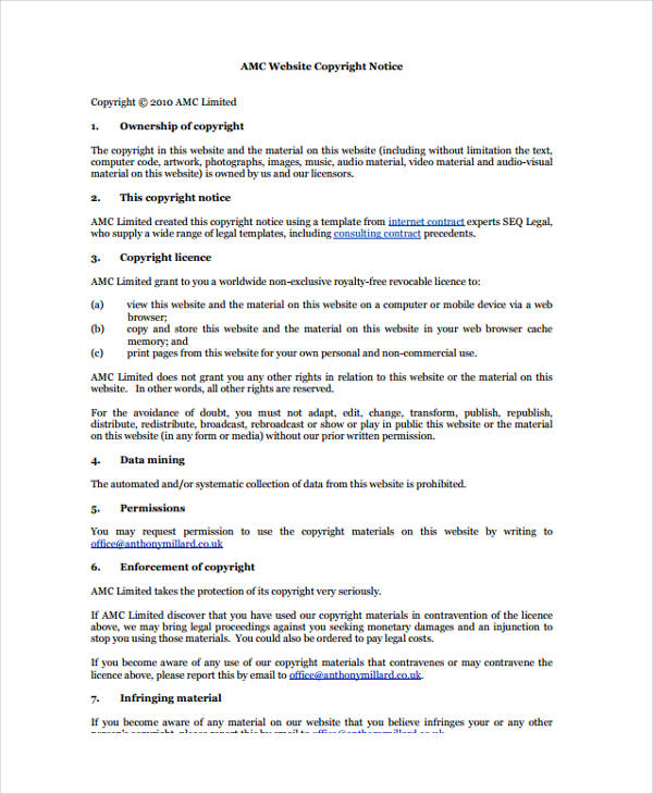 30+ Free Notice Templates