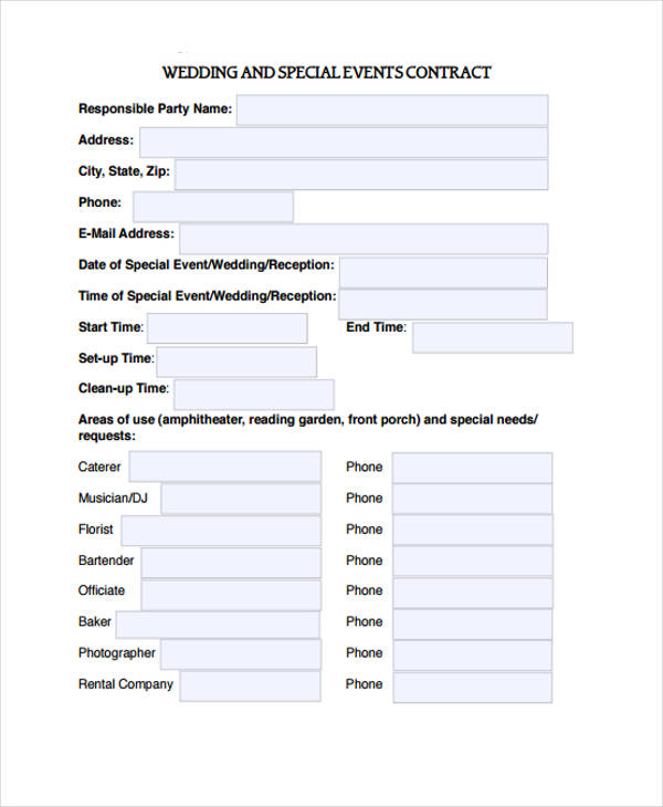 18+ Event Contract Templates in MS Word | Pages | Google Docs | PDF