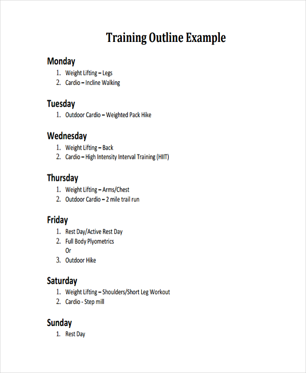 37+ Best Outline Examples in MS Word | Google Docs | Apple Pages | PDF
