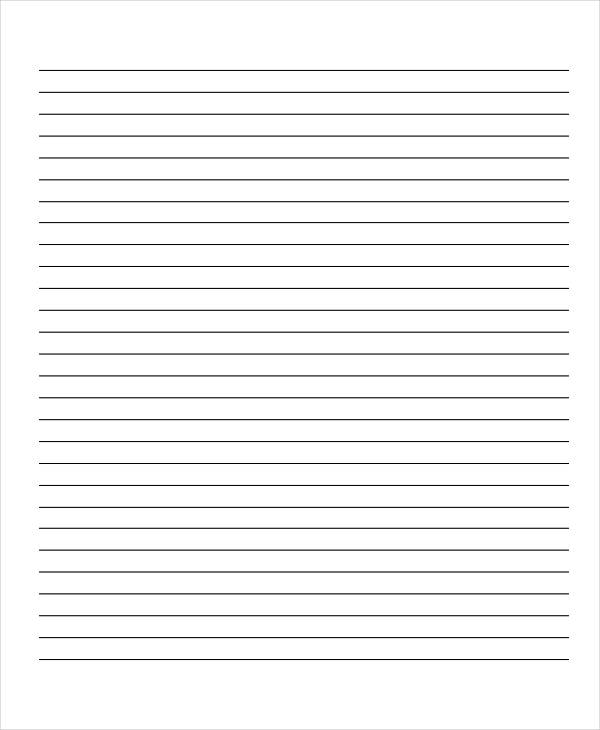 10 Lined Paper Templates Free Sample Example Format Download