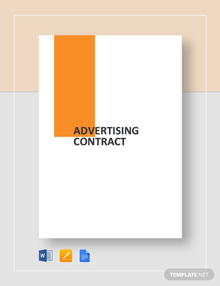 FREE 12+ Advertising Contract Templates in MS Word | Pages | PDF ...