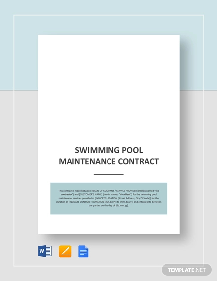 15+ Maintenance Contract Templates - Word, PDF, Apple Pages, Google Docs