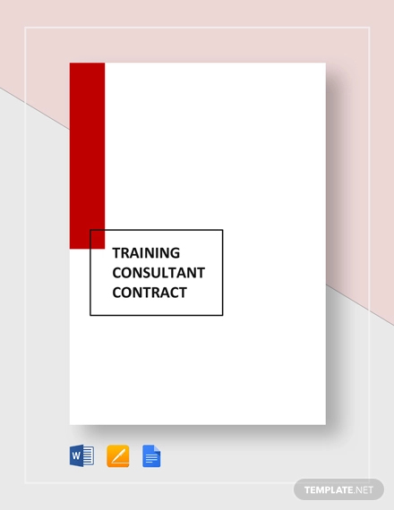 11+ Training Contract Templates in PDF | MS Word | Pages | Google Docs