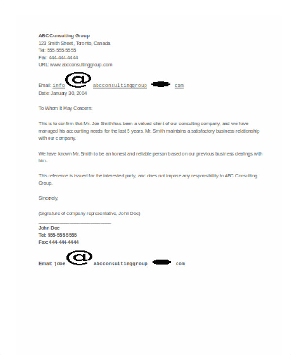 11+ Sample Accountant Reference Letters - Free Samples, Examples Format ...