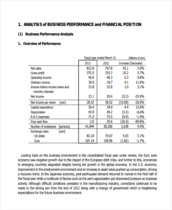 39+ Financial Analysis Samples - PDF, Word