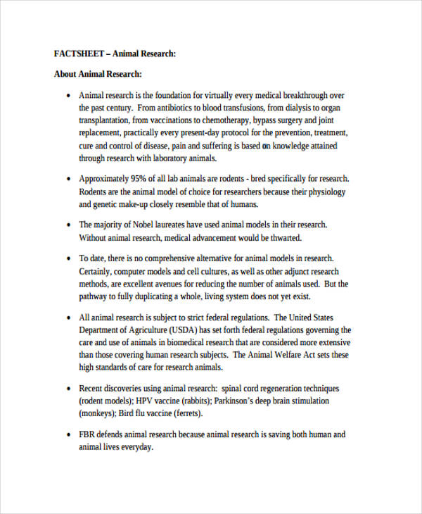 32 Fact Sheet Templates in PDF